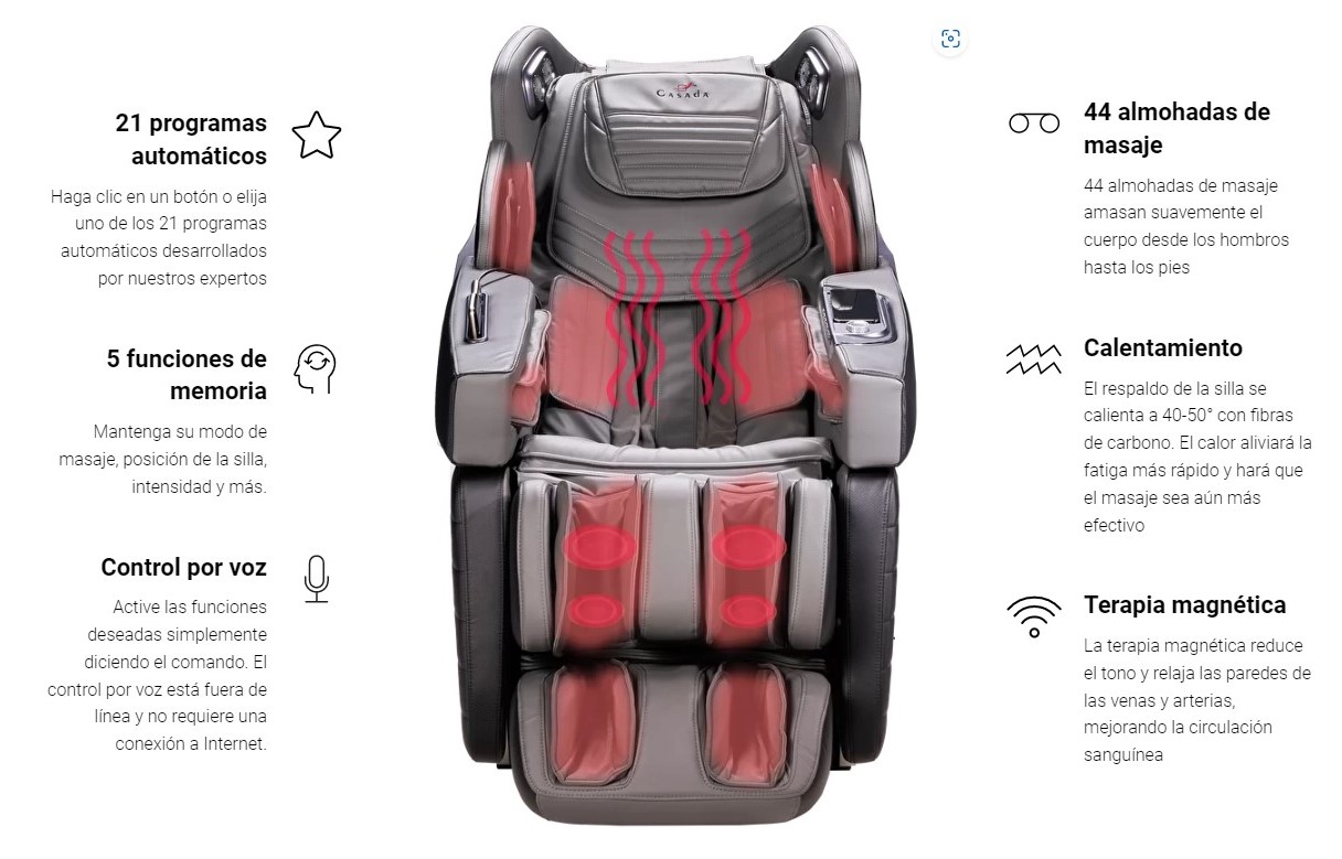Alphasonic III 3D Braintronics ️ - Sillon de masaje moderno Casada.